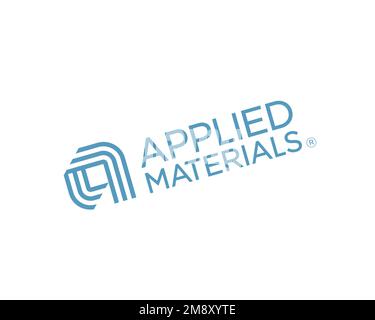 Applied Materials, rotated logo, white background B Stock Photo - Alamy