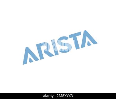 Arista Records, rotated logo, white background B Stock Photo - Alamy