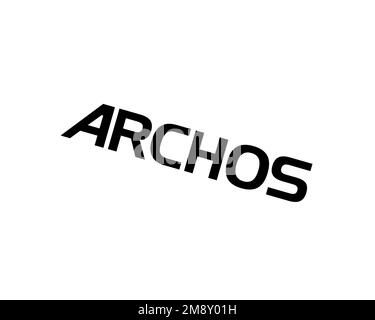 Archos, rotated logo, white background Stock Photo - Alamy