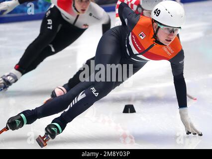 Selma Poutsma (NED) on the 1000m heats women during ISU European ...