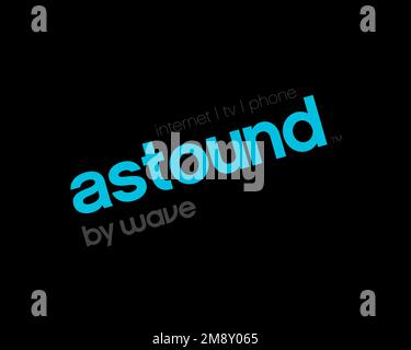 Astound Broadband, Logo, Black background Stock Photo - Alamy