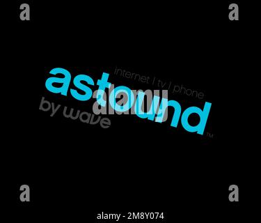 Astound Broadband, Logo, Black background Stock Photo - Alamy