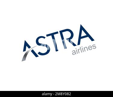 Astra Airline, rotated logo, white background B Stock Photo - Alamy