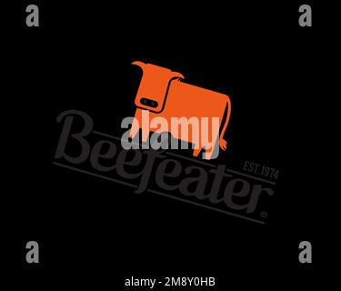 Beefeater restaurant, Logo, Black background Stock Photo - Alamy