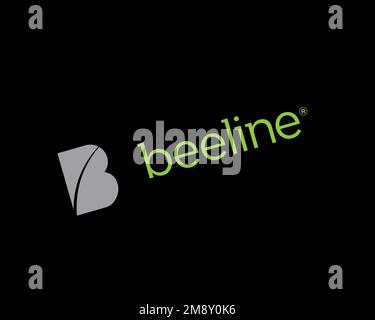 Beeline software company, Logo, Black background Stock Photo - Alamy