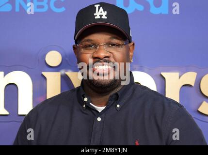 Carl Tart at the 2023 NBCUNIVERSAL Press Tour held at the Langham ...