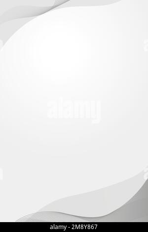 Gray curve frame template vector Stock Vector Image & Art - Alamy