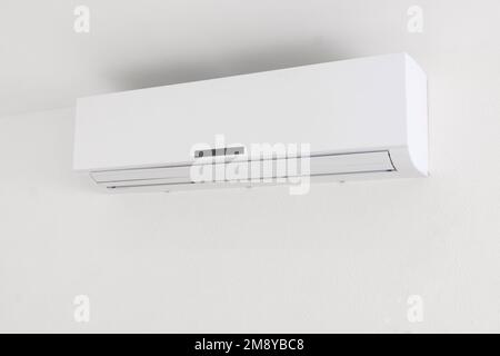 Air condition indoor unit compressor in room interior. Split air ...