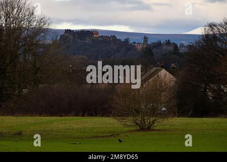 Stirling Castle from Bannockburn Stock Photo - Alamy