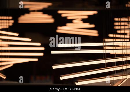 The lit light sticks on the ceiling Stock Photo - Alamy