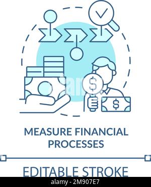 Measure financial processes concept icon Stock Vector Image & Art - Alamy