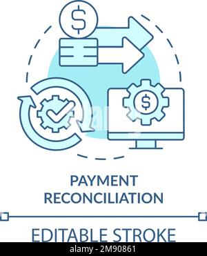 Payment reconciliation concept icon Stock Vector Image & Art - Alamy