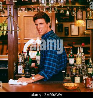TED DANSON in CHEERS (1982), directed by JAMES BURROWS and GLEN CHARLES ...