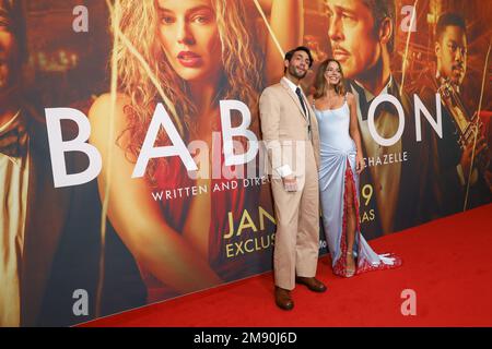 January 16, 2023: DIEGO CALVA and MARGOT ROBBIE attends the Australian ...