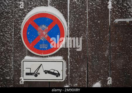 Winter time with heavy snow at Medvednica mountain in Zagreb, Croatia ...