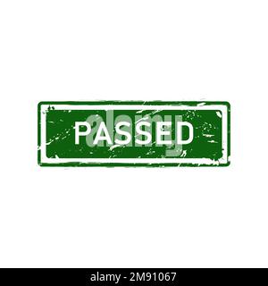 passed stamp. passed square grunge sign. passed Stock Vector Image ...