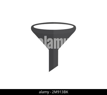 Data filtering icon with funnel Stock Vector Image & Art - Alamy