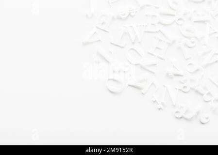 A closeup shot of hite letter board letters on a white background Stock ...