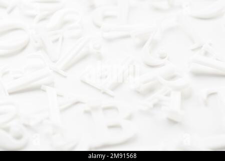 A closeup shot of hite letter board letters on a white background Stock ...