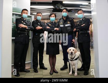 Interview with the officials of Hong Kong Customs and Excise Department ...