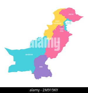vector administrative and political map of the Pakistani Special ...