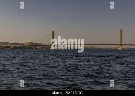 New Aswan Bridge over the river Nile, Egypt Stock Photo - Alamy