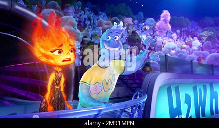 Elemental Disney Ember & Wade Stock Photo - Alamy