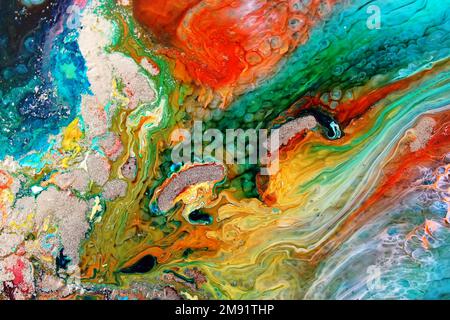 Epoxy resin abstract texture macro photo Stock Photo - Alamy