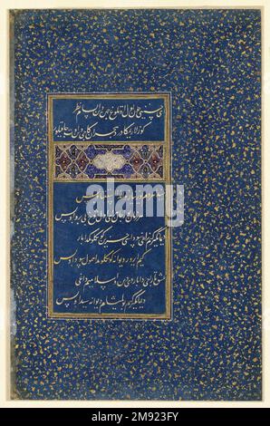 Divan of Sultan Husayn Mirza, Sultan 'Ali al-Mashhadi, 897/1492 ...