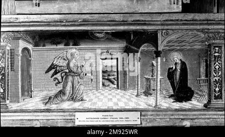 The Annunciation, predella panel from the Altarpiece of St Mark 1490 by ...