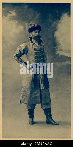 Russian Tsar Alexei Mikhailovich in the coronation hat with orb and ...