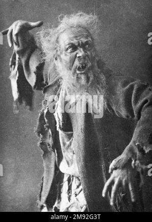 A 1910 portrait of the Russian opera singer Fyodor Chaliapin, known for ...