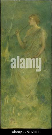The Musician by Thomas Dewing Stock Photo - Alamy