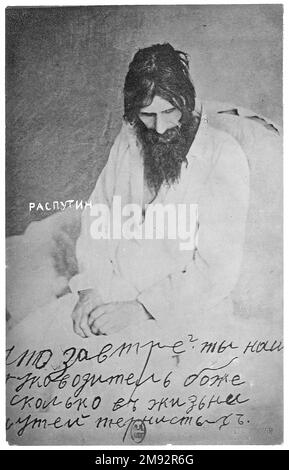 Portrait of Grigori Yefimovich Rasputin (1869-1916) as the holy man ...