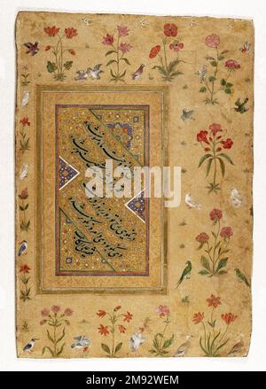 A sample of Persian Nasta'liq calligraphy from the Brooklyn Museum ...