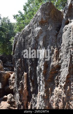 Yiftah Fissures Nature Reserve in Israel Stock Photo - Alamy