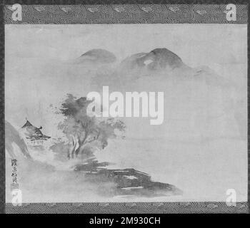 Landscape Watanabe Shiko (Japanese, 1683-1755). Landscape, 18th century ...