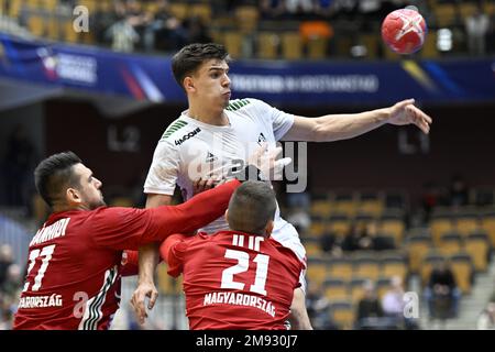 KRISTIANSTAD, SWEDEN 20230116Portugal's Francisco Costa (26) in scores ...