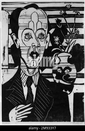 Portrait of Dr. Huggler 1935 by Ernst Ludwig Kirchner Stock Photo - Alamy