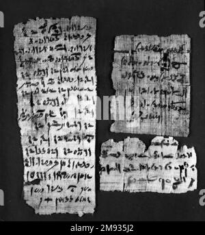 Papyrus Inscribed in Demotic Papyrus Inscribed in Demotic, 4th-3rd ...