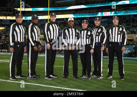 NFL line judge Mike Dolce (123) on the field during an NFL football ...