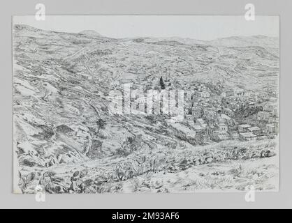 View of Nazareth - James Tissot Stock Photo - Alamy