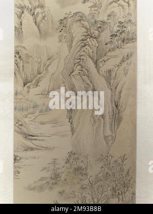 Landscape Hua Yan (Chinese, 1682-1765). Landscape, 1727. Ink and light ...