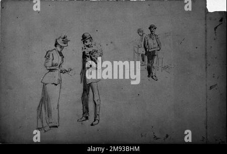 "Buying a Bouquet" Benjamin Osro Eggleston (American, 1867-1937). 1894 ...