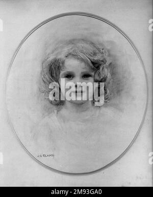 John Shenton Eland - Portrait of Child in Yellow Dress 33.260.6 Stock ...