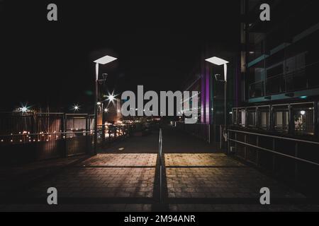 Deptford Train Station at night Stock Photo - Alamy