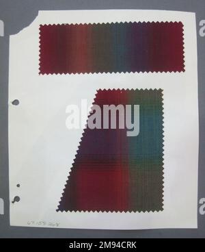 Fabric Swatch Fab-Tex Inc.. Fabric Swatch, 1963-1966. Cotton, sheet: 8 ...