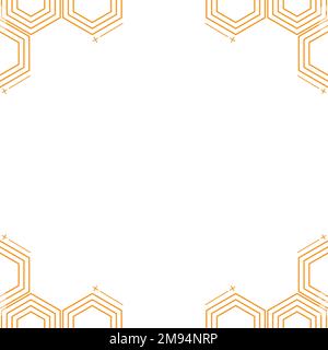 modern geometric hexagonal shape design element Stock Photo - Alamy