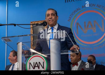 U.S. Representative Adriano Espaillat (D-NY) speaks during a Martin ...
