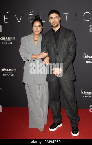Leila Bekhti and Shain Boumedine attend the Cesar - Revelations 2023 at ...